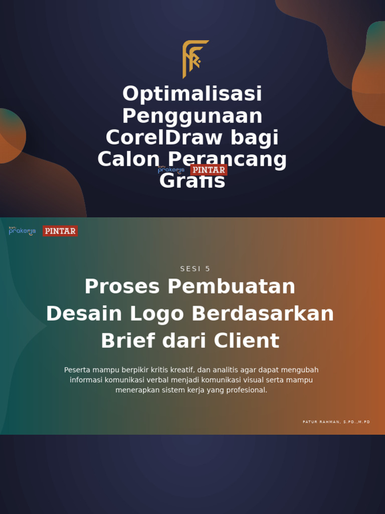 Sesi 5 - Proses Pembuatan Desain Logo Berdasarkan Brief Dari Klien | PDF