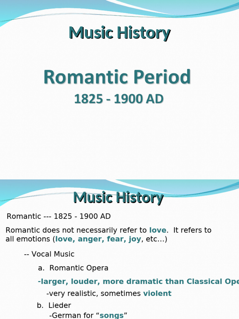 6 The Romantic | PDF | Symphony | Classical Period (Music)