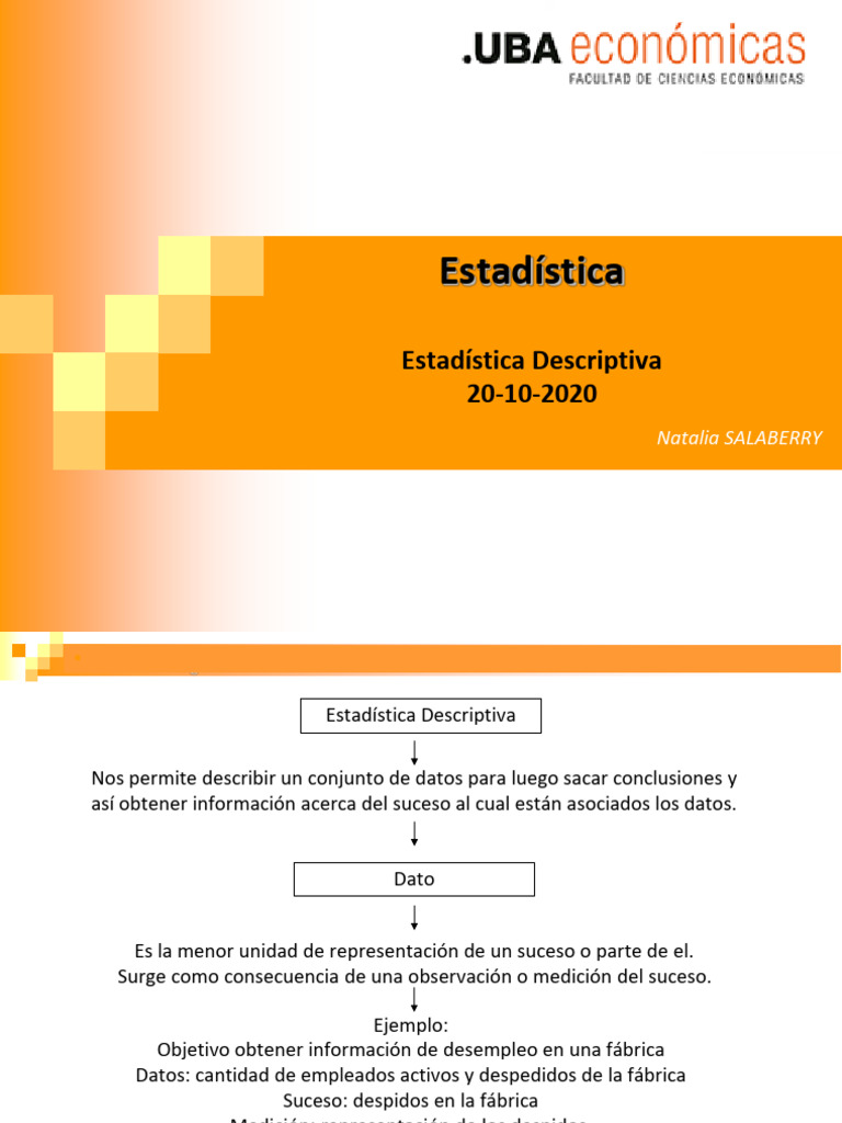 Clase Descriptiva | PDF