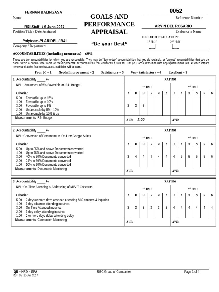 GPA Form-rev.05.FBalingasa | PDF