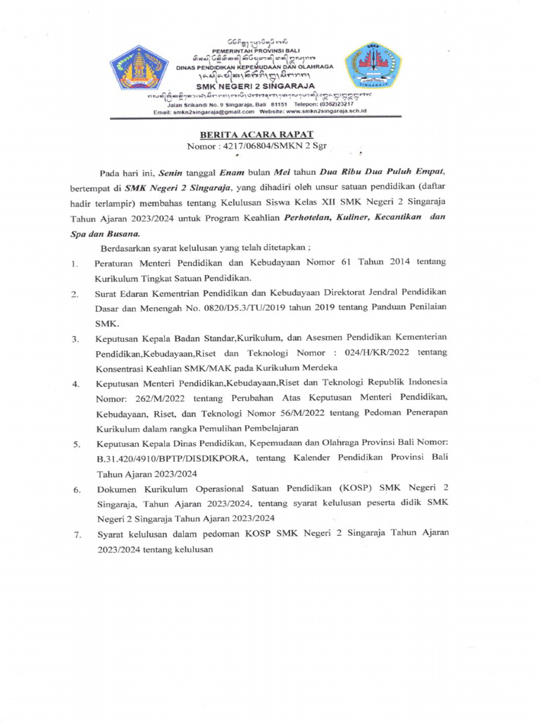 Kelulusan 2024 | PDF