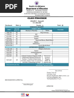 Class Program grade 4-6 SY2024-2025 | PDF | Learning | Teaching