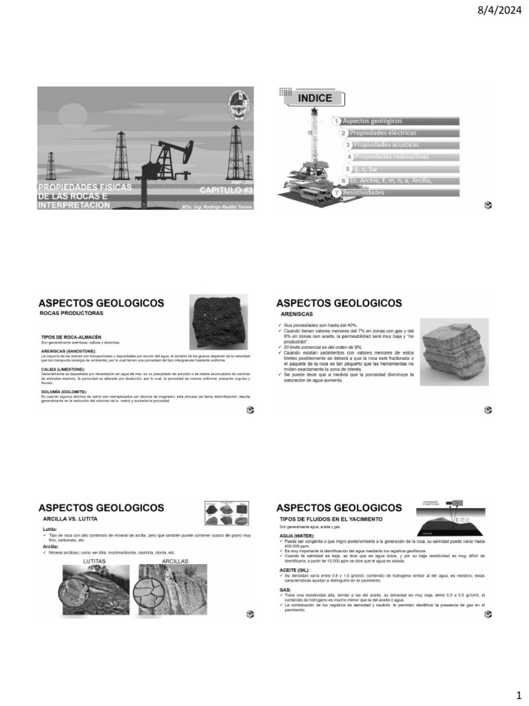 Capitulo #3 Propiedades Fisicas de Las Rocas e Interpretacion - Unlocked | PDF