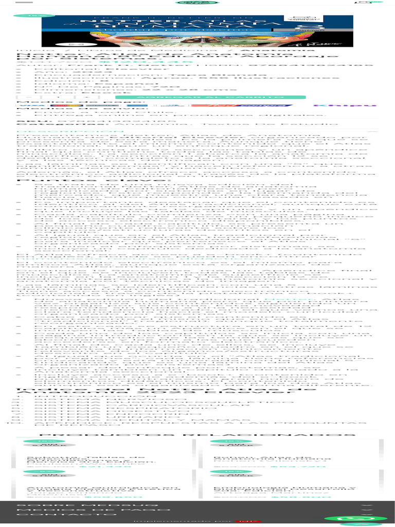 Netter Atlas de Anatomía Humana 8va Edición 2023 Elsevier Chile | PDF