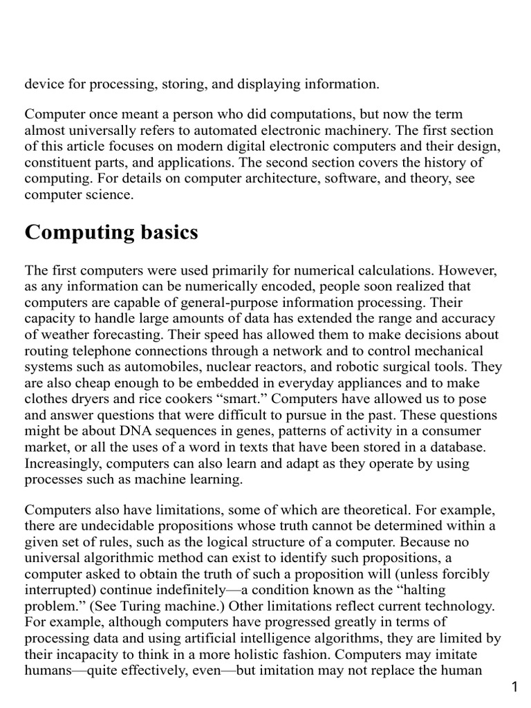 Computer | PDF
