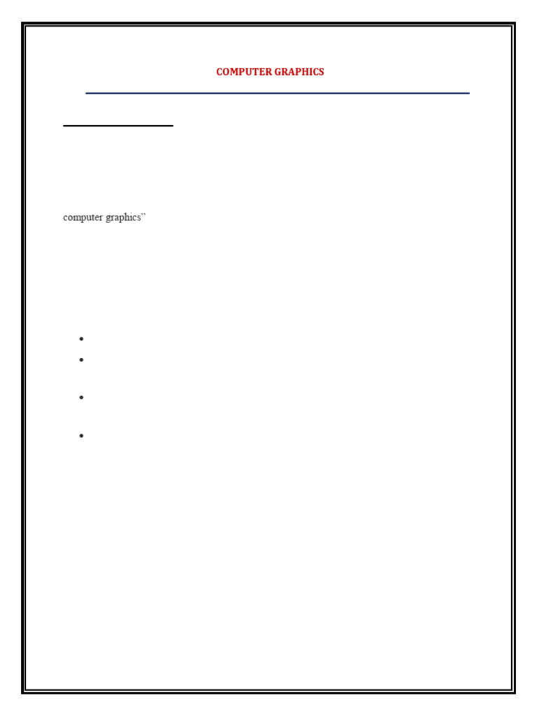 Computer Graphics Unit1 Pdf 