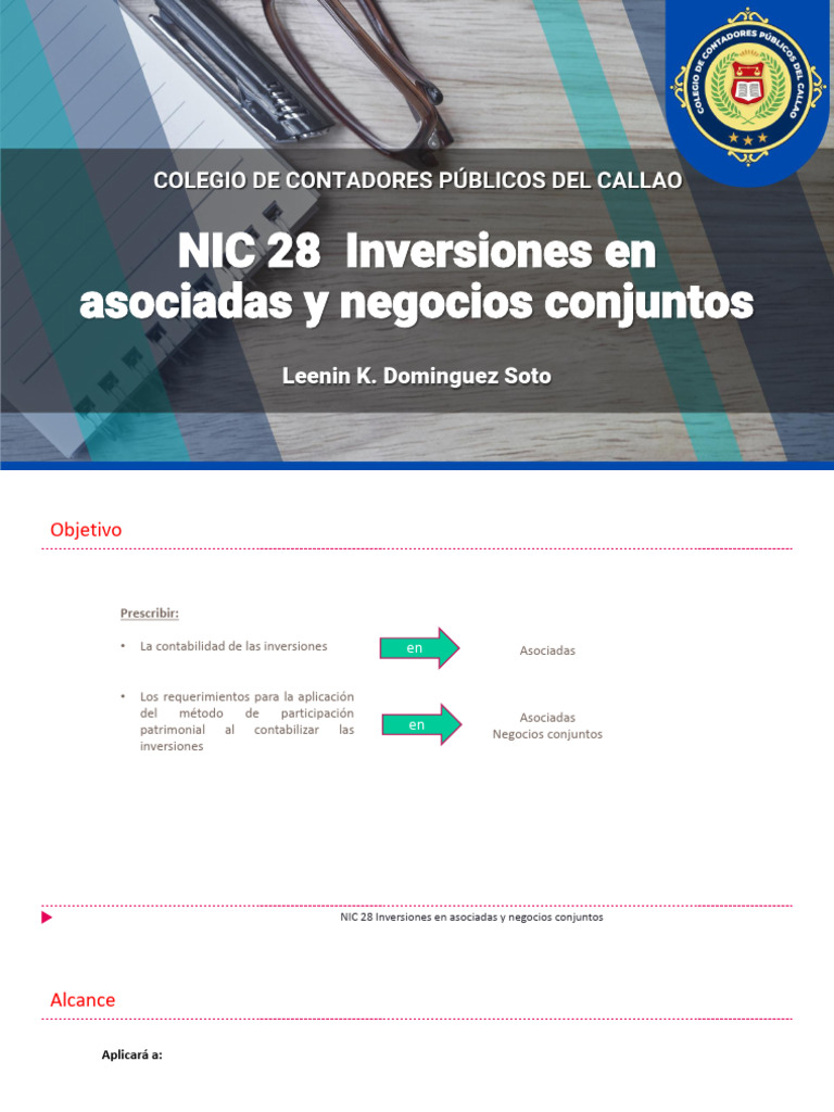 Sesión 35 NIC 28 Inversiones en Asociadas y Negocios Conjuntos | PDF