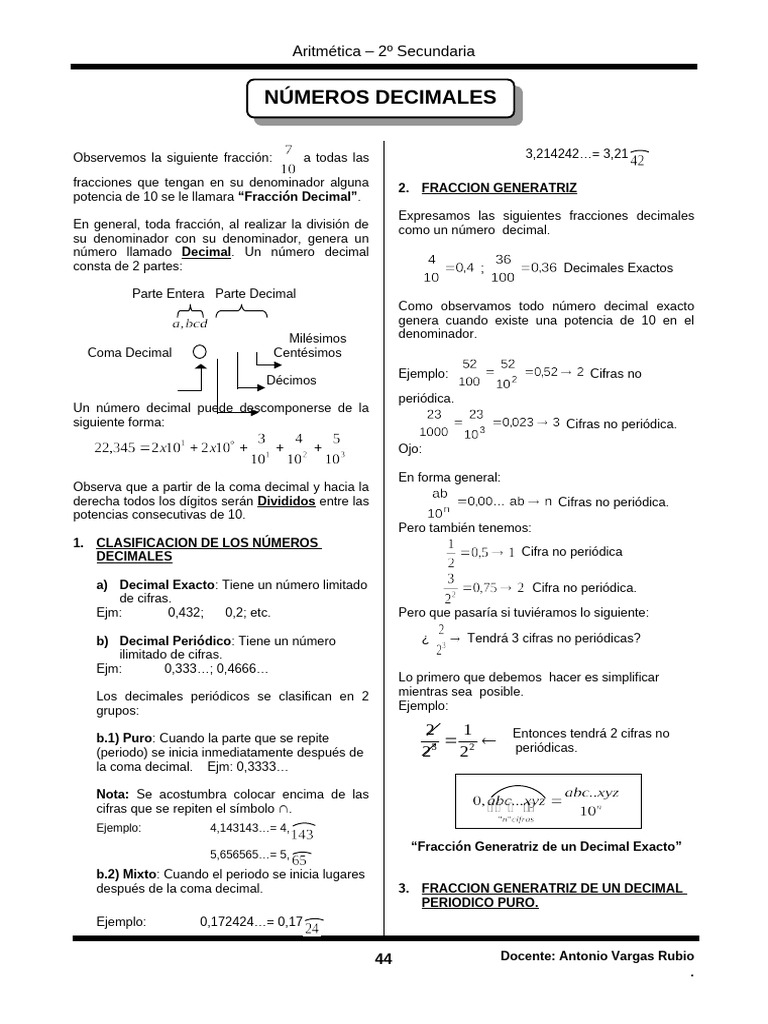 SEPARATA 2°SEC - 3°BIM y 4ºBIM | PDF