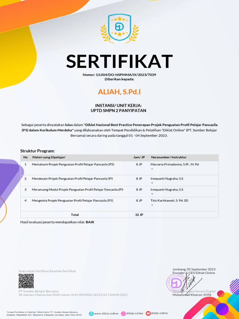Sertifkat | PDF