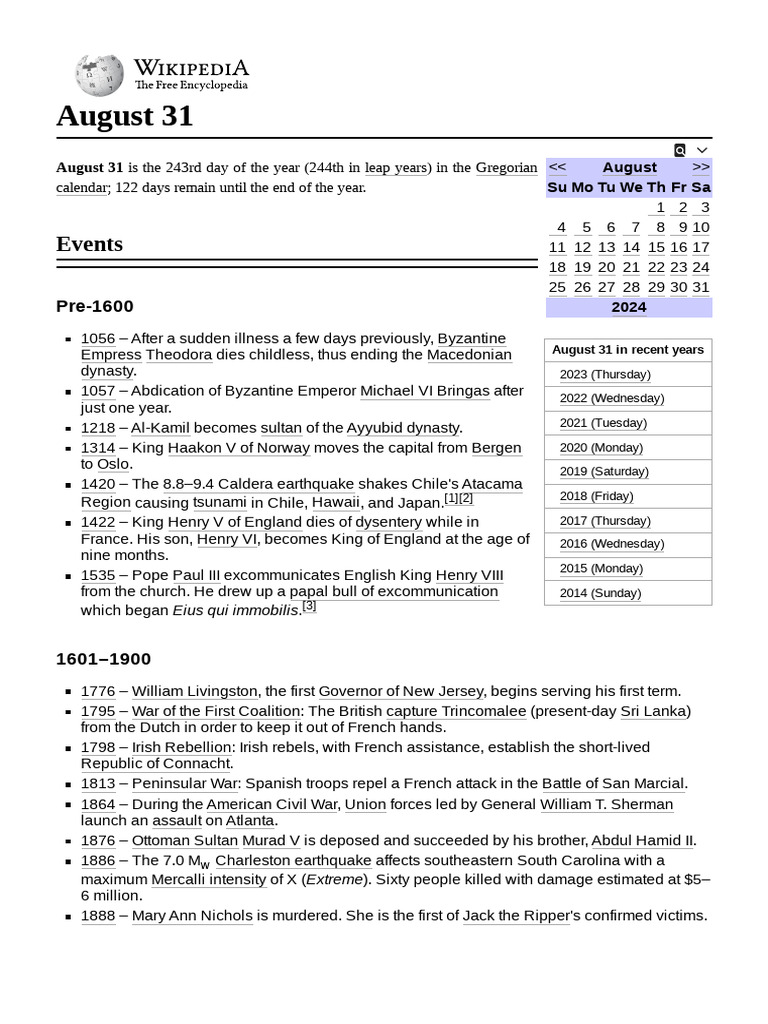 August 31 | PDF