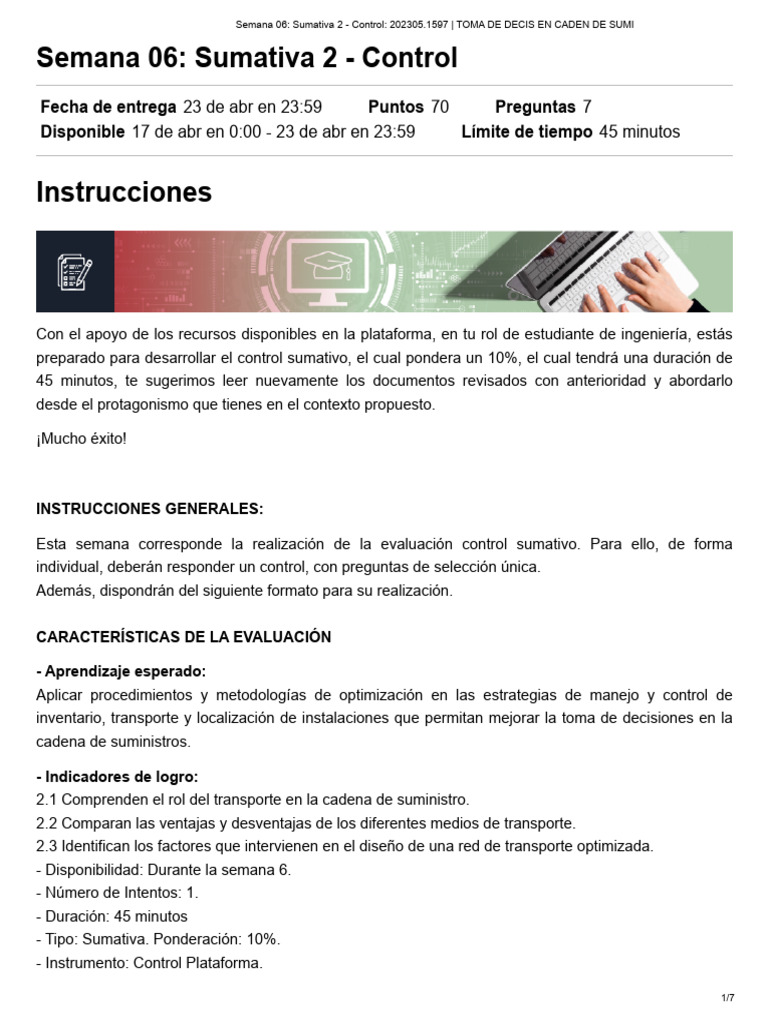 Sumativa 2 - TOMA DE DECIS | PDF | Logística | Negocios
