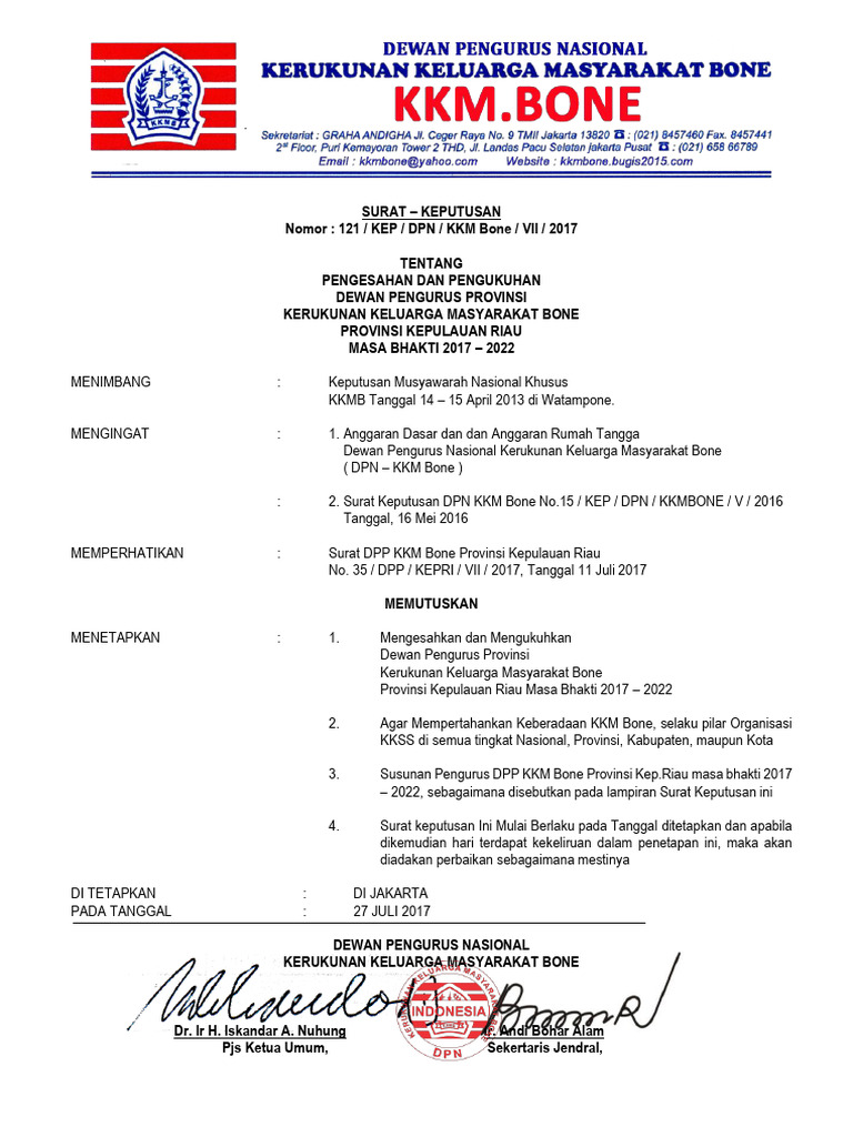 Sk No 121k Kepri Pdf