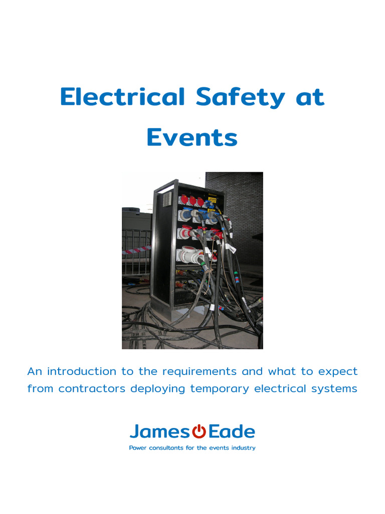 A Laymans Guide To Electrical Safety at Events | PDF