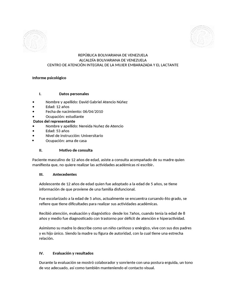Informe David Atencio 2.1 | PDF | Atención | Crecimiento personal y profesional
