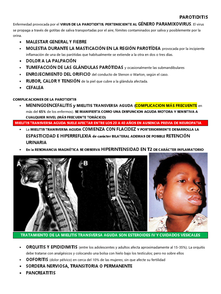 Parotiditis Rubeola | PDF