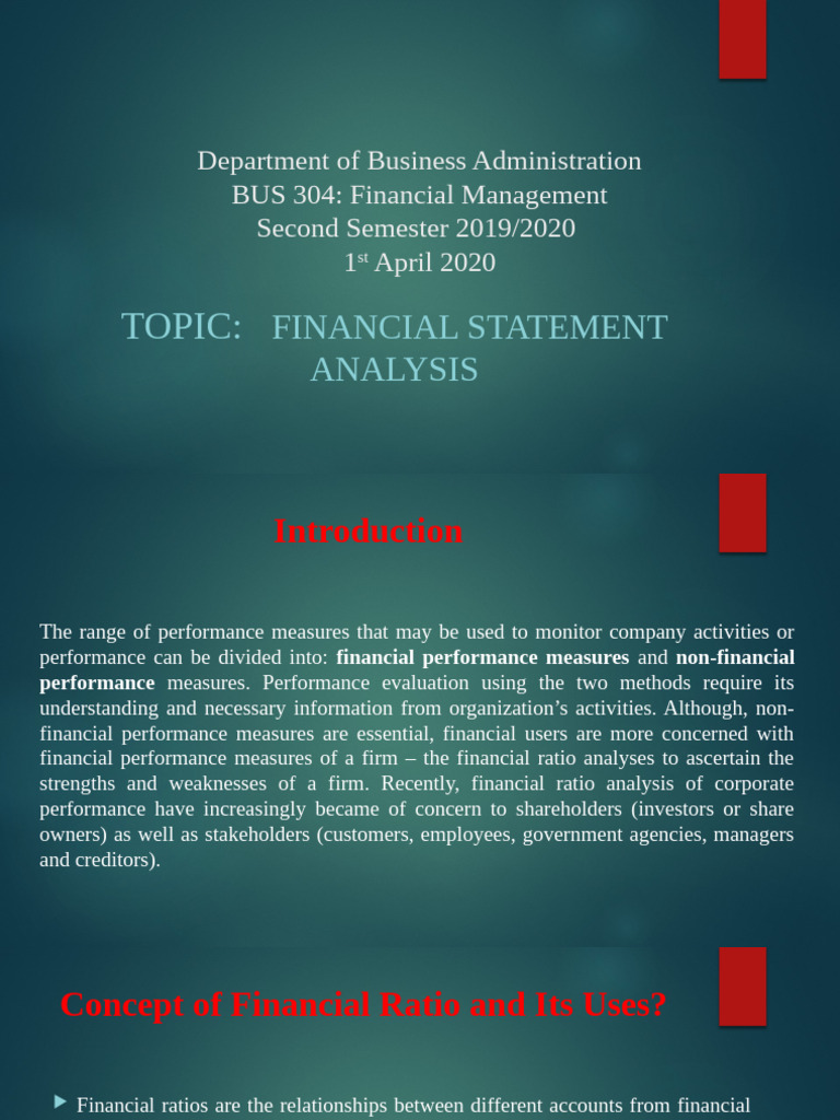 Financial Statement Analysis Slides 2 | PDF