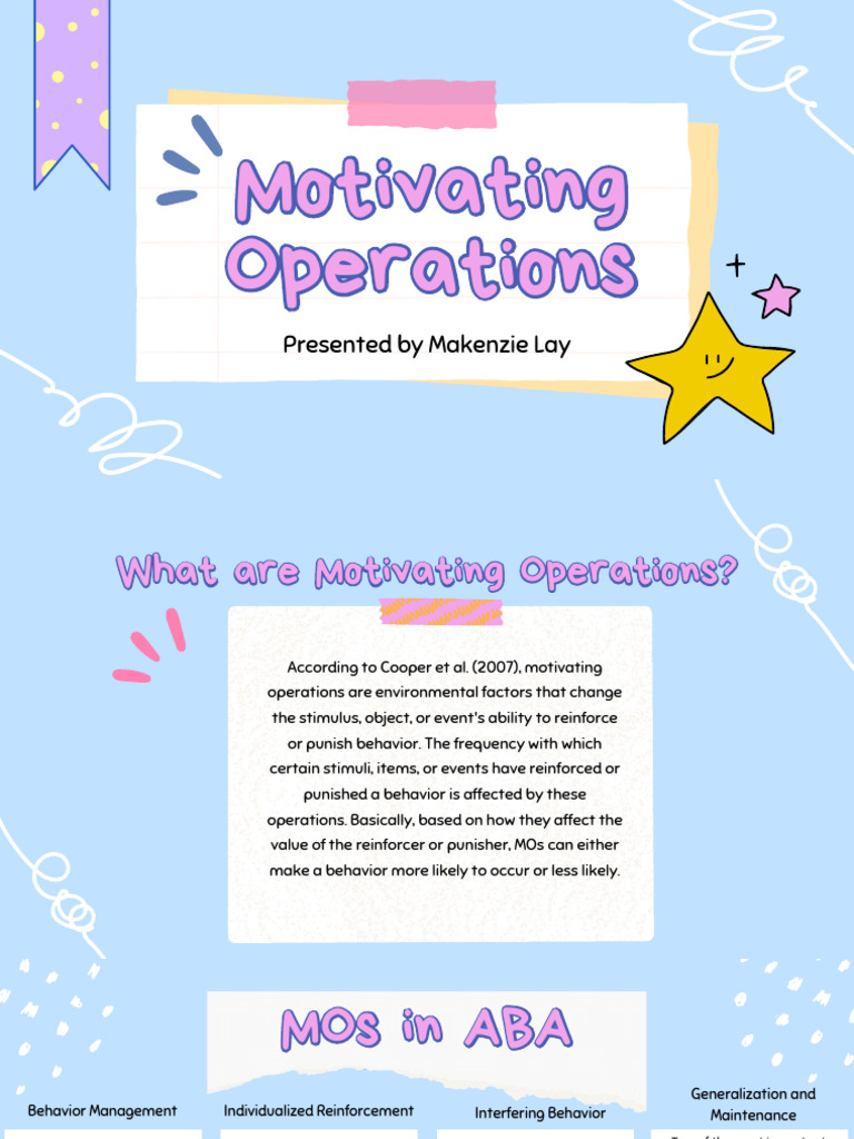 Motivating Operations | PDF