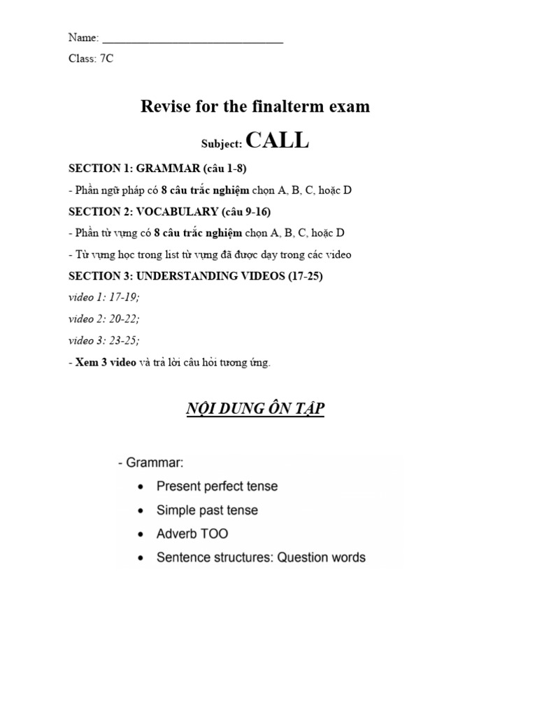 Review - Final Term I | PDF