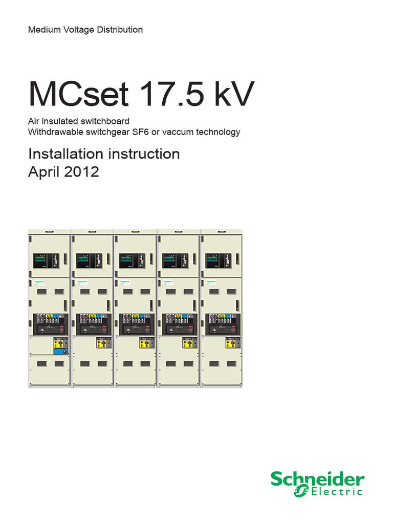 Installation Instruction MCset 17.5 KV | PDF | Screw | Humidity