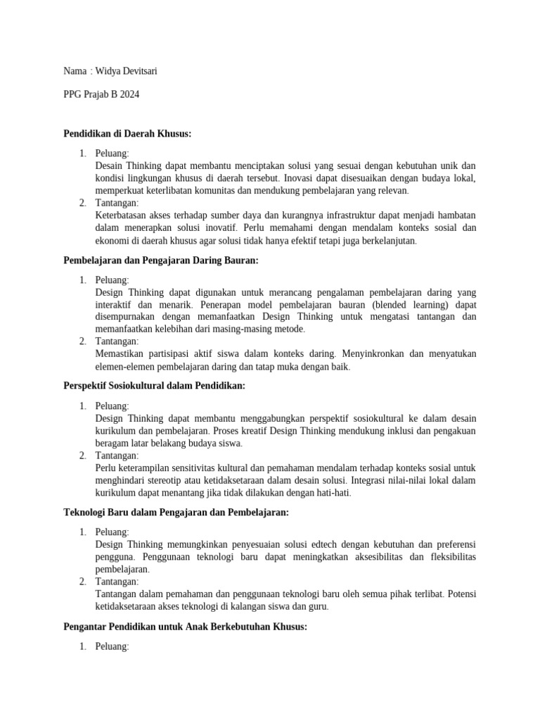 Topik 6 - Koneksi Antar Materi | PDF