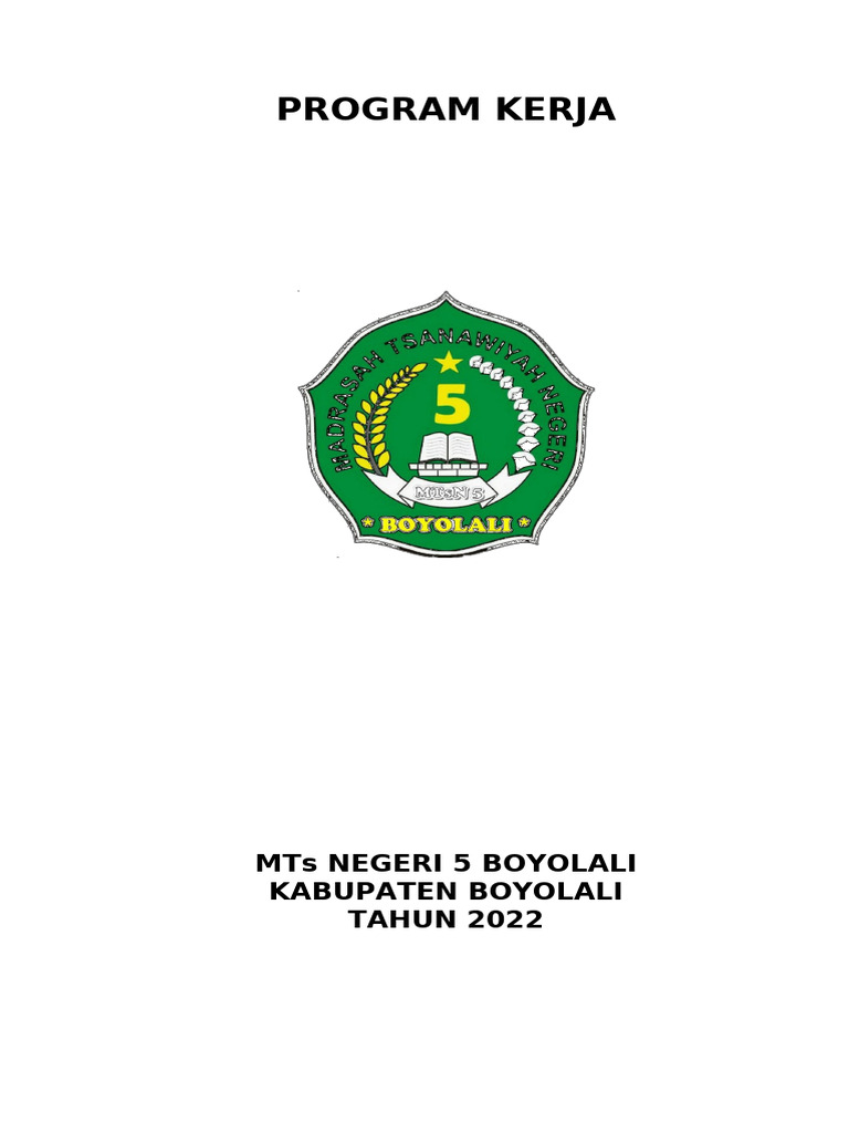 Program Kerja 2022 Pdf