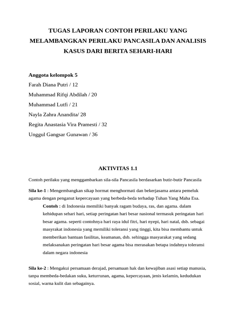 Tugas PKN Kelompok 5 | PDF