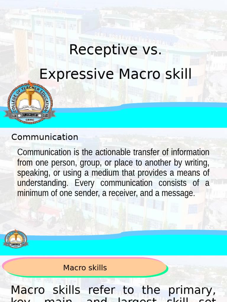 Purposive - EXPRESSIVE VS. RECEPTIVE | PDF