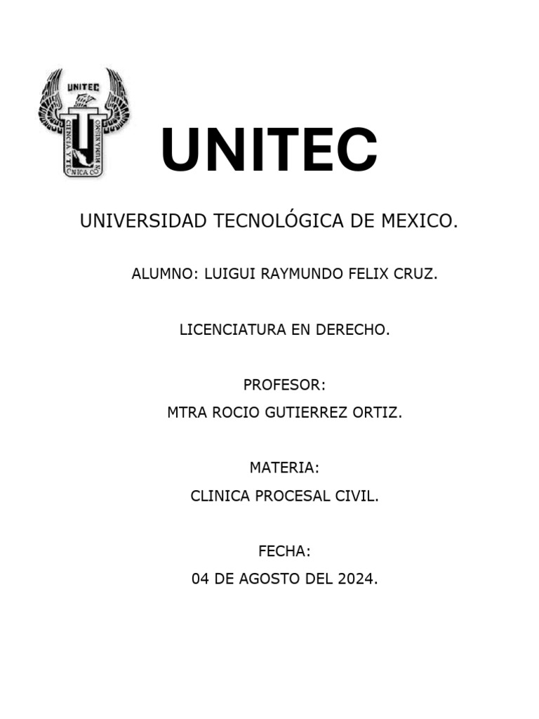 Clinica Procesal Civil Entregable 1 | PDF