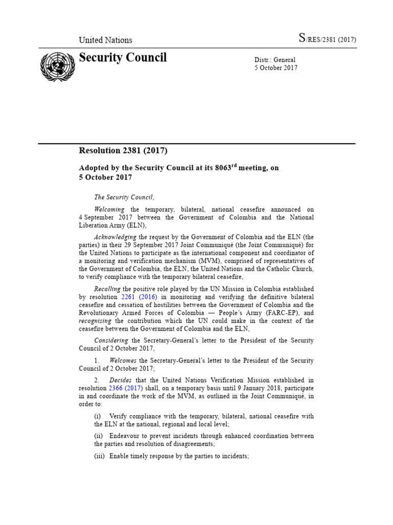 Security Council: United Nations | PDF