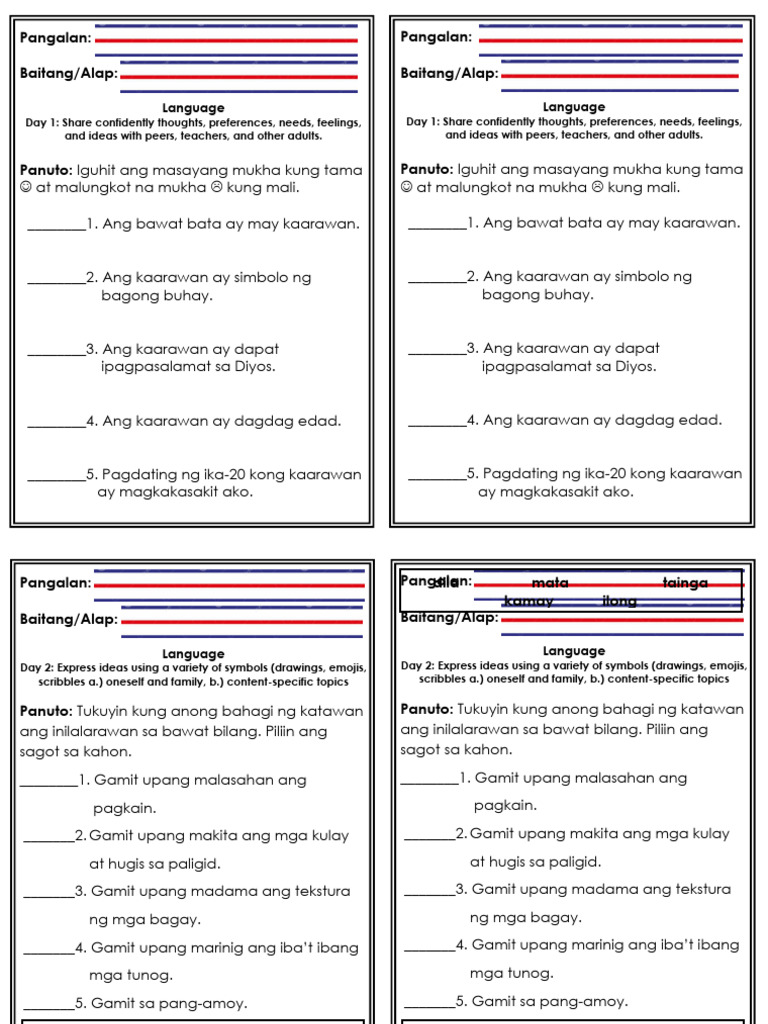 g1 q1 w3 Language Ws | PDF