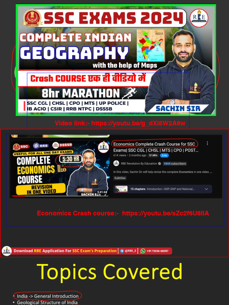 Indian Geography Crash Course RBE | PDF Indian Geography Crash Course RBE | PDF