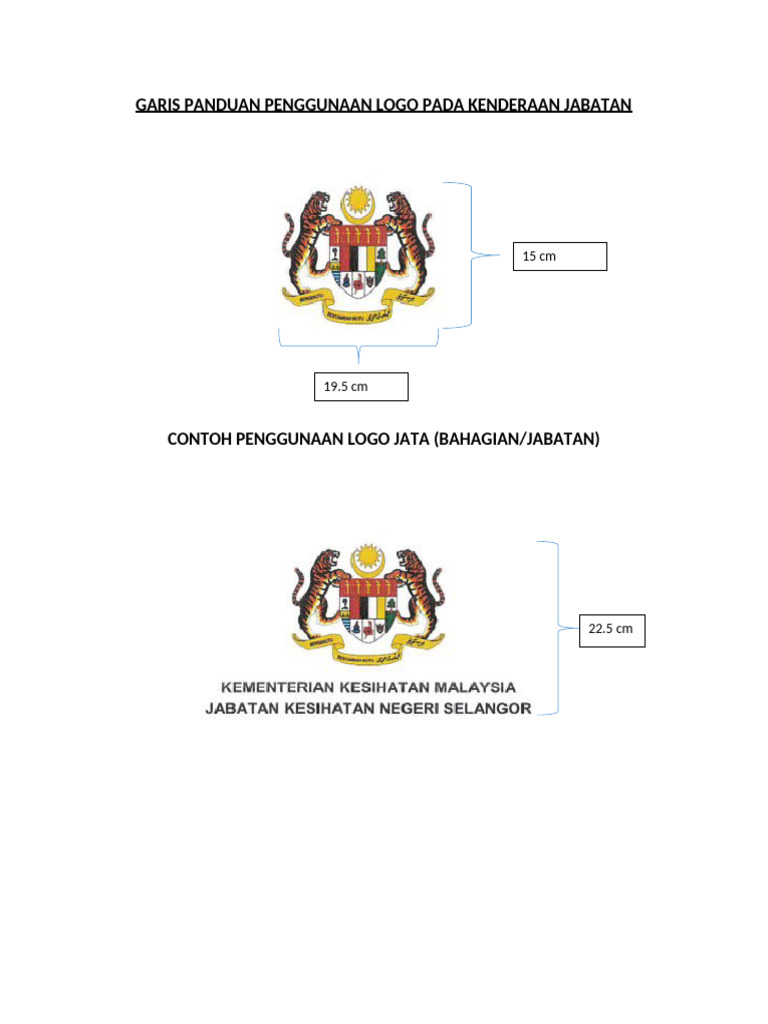Garis Panduan Penggunaan Logo Pada Kenderaan Jabatan | PDF