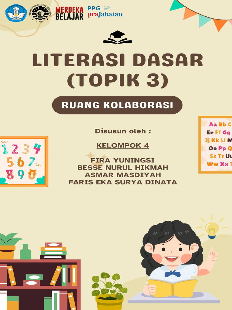 T3 RUANG KOLABORASI LITERASI DASAR (KELOMPOK 4) | PDF