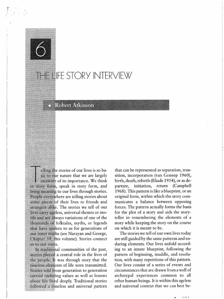 Atkinson 2002 Life Story | PDF
