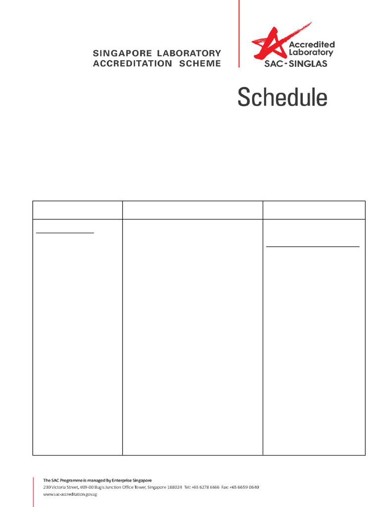 SAC Schedule - Mechem | PDF