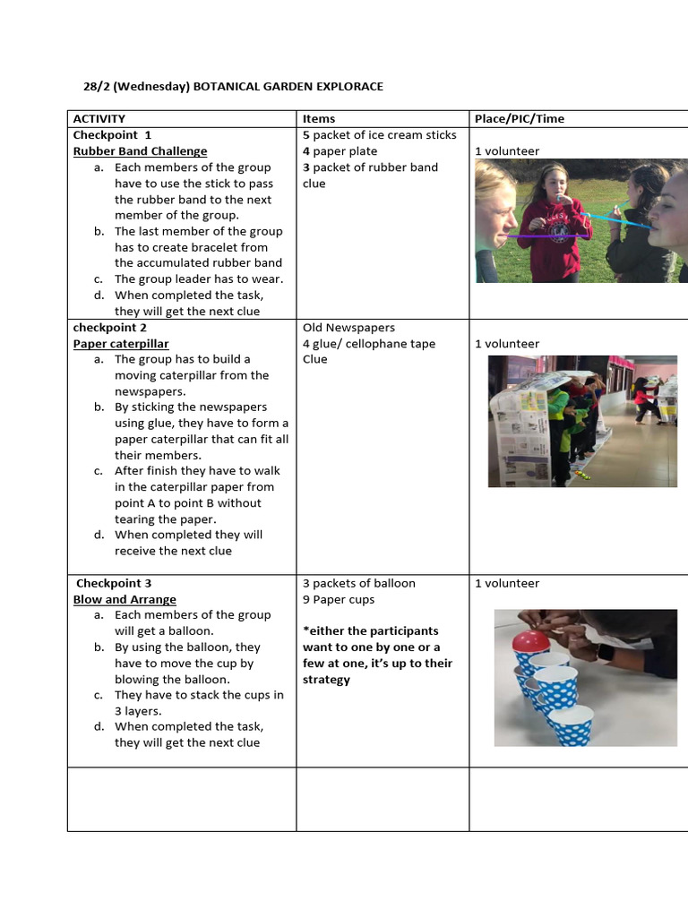 EXPLORACE Aktiviti | PDF