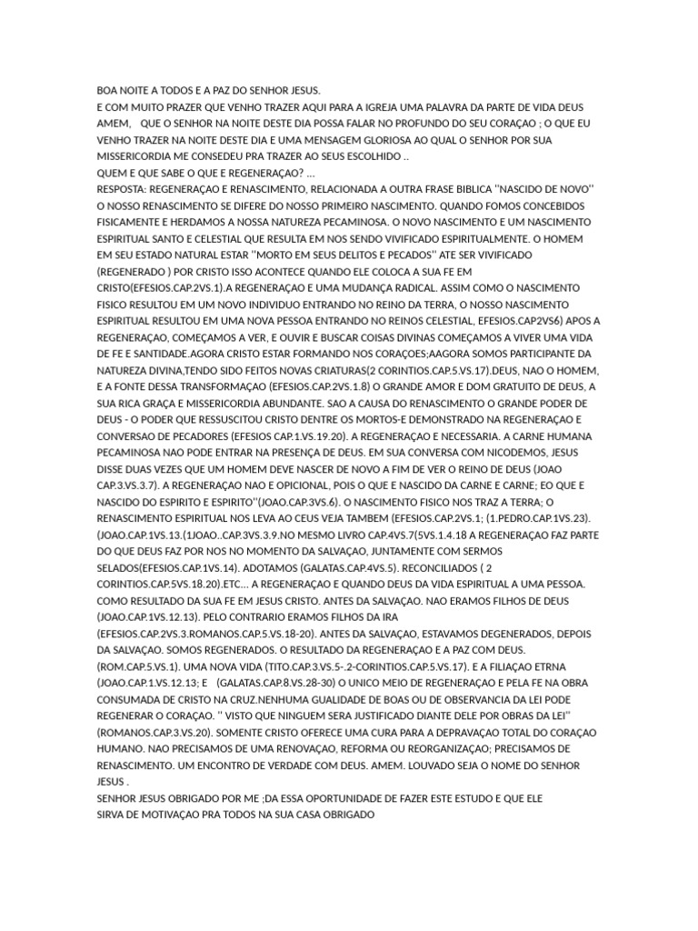 Sobre Regeneraçao | PDF