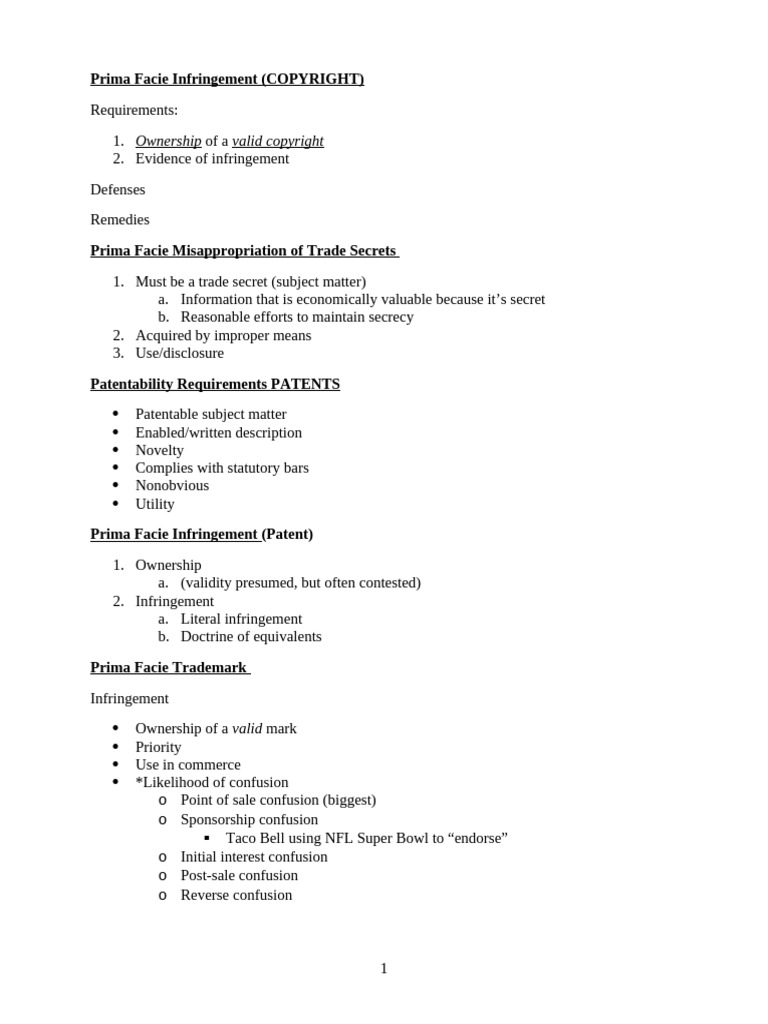 IP Final Exam Outline | PDF