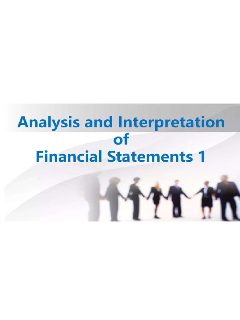 Chapter 2 Financial Analysis | PDF