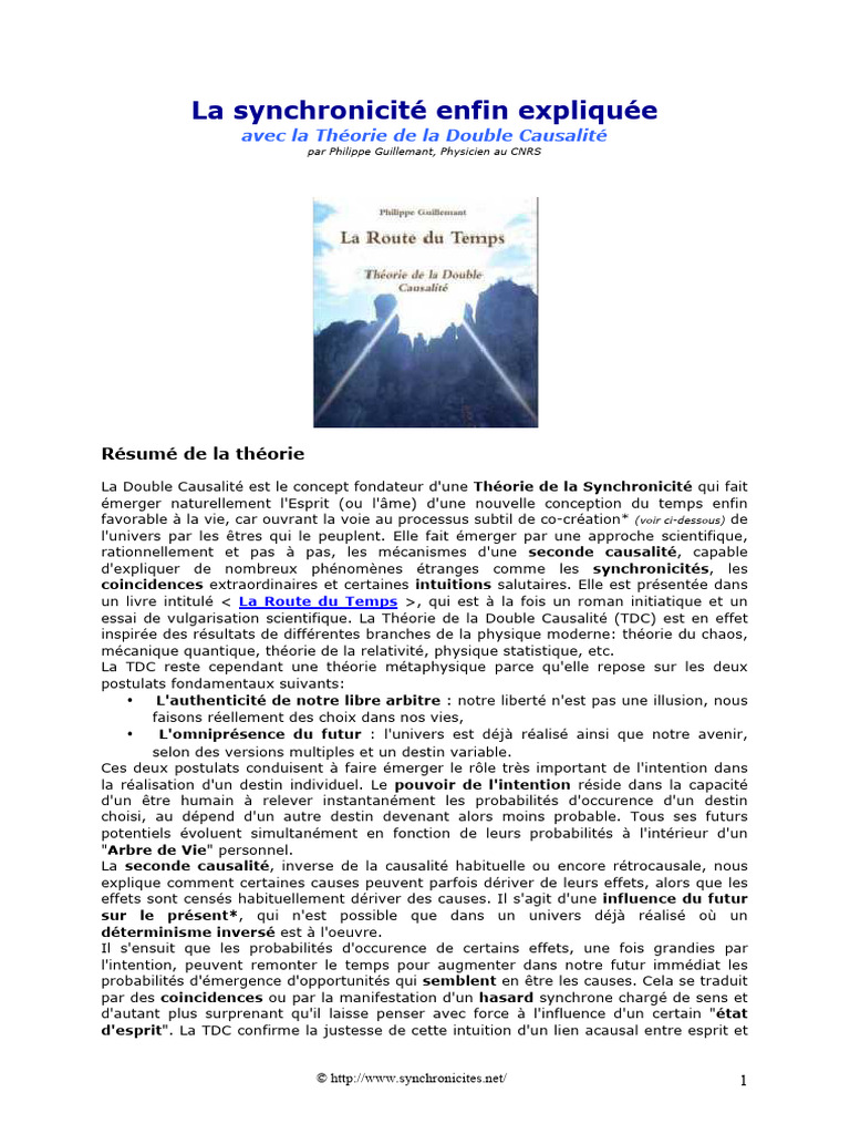 Synchronicite Expliquee | PDF