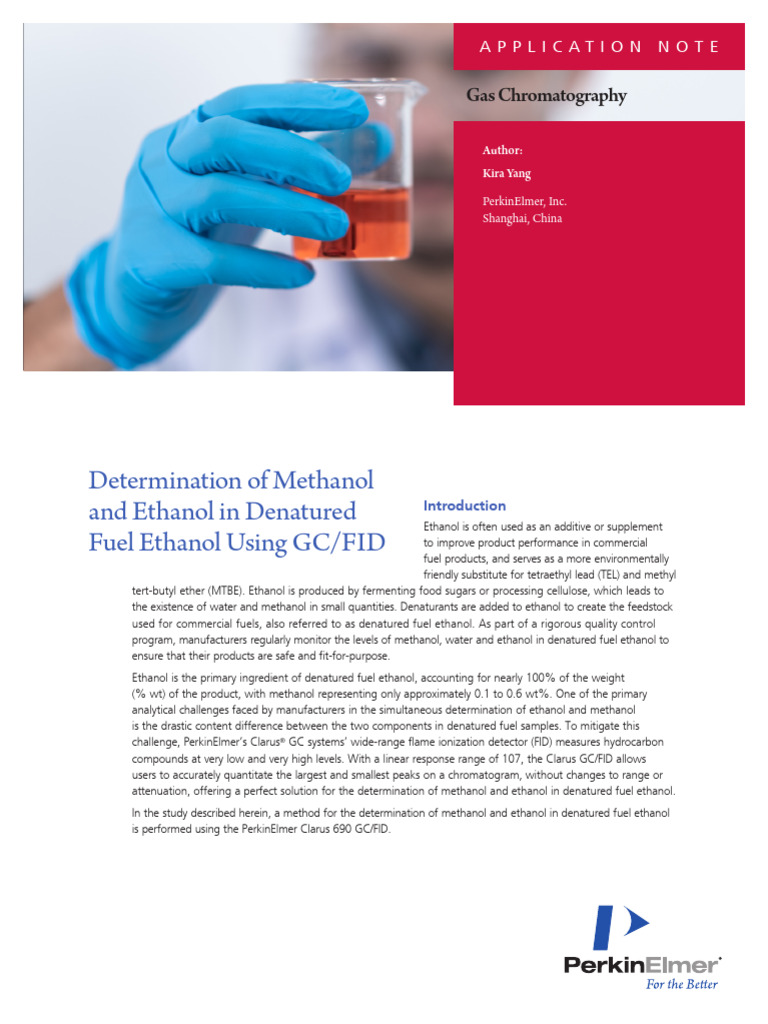 APP - 100288 Methanol in Fuel | PDF