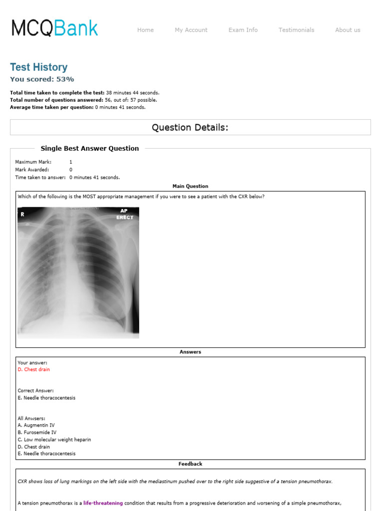 MSRA MCQ Bank - Respiratory | PDF