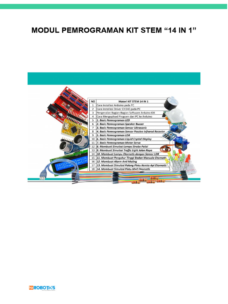 Modul Pemrograman Kit Stem Program (Final) | PDF