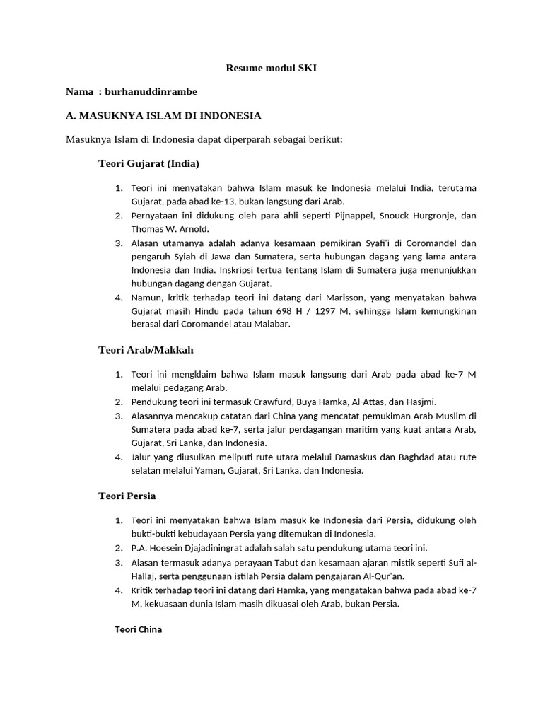 Resume Modul Ski KB 3 | PDF