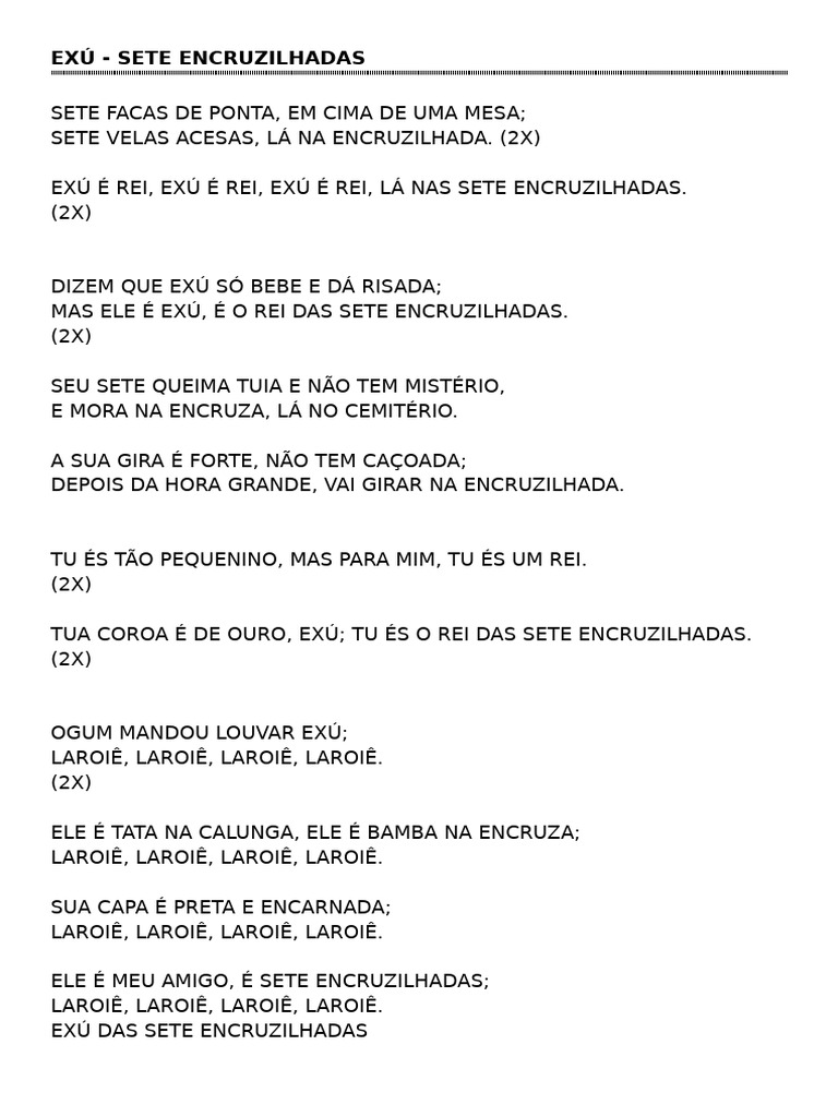 Pontos de Exús | PDF