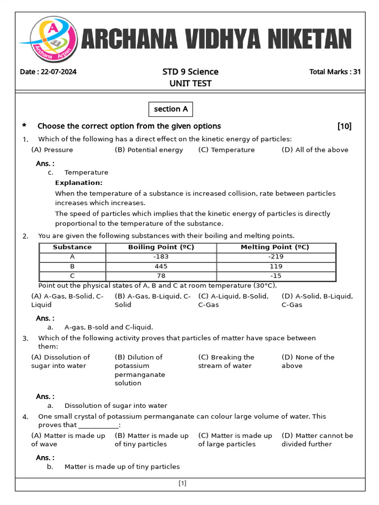 9EM QUES. - Solution | PDF