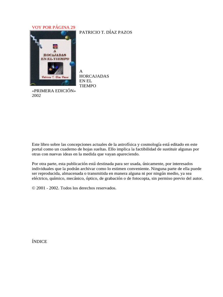 A Horcajadas en El Tiempo | PDF