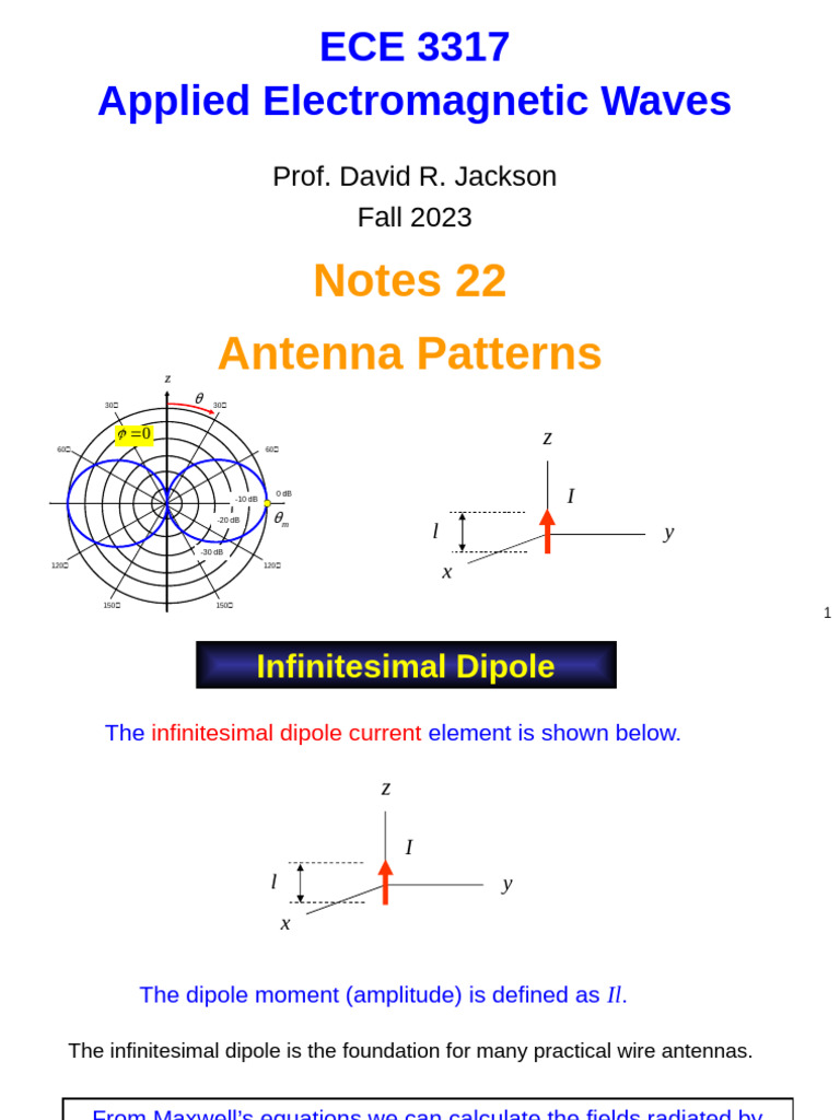 Notes 22 3317 Antenna Patterns | PDF