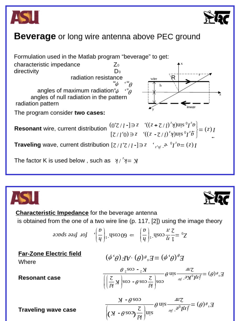 Formulation of Antenna | PDF | Antenna (Radio) | Electrical Engineering