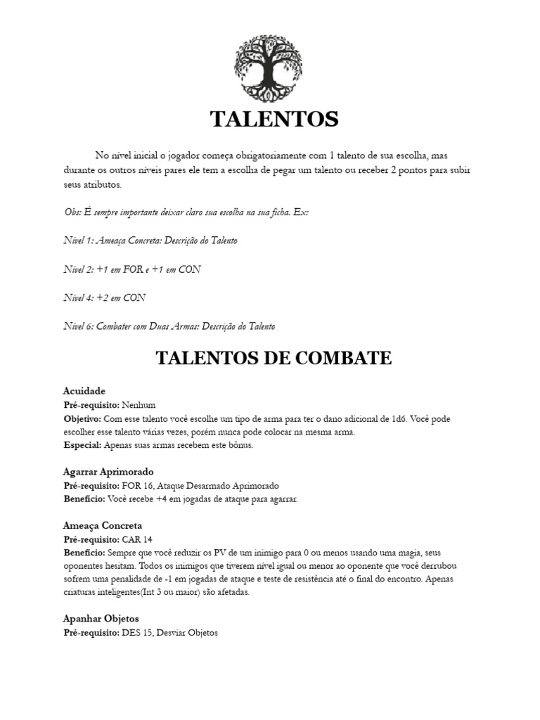 Talentos | PDF